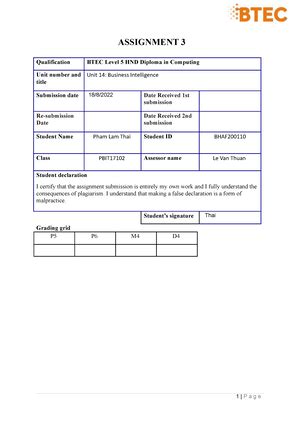 Assignment 1 MSCP Pham Lam Thai ASSIGNMENT 1 Qualification BTEC
