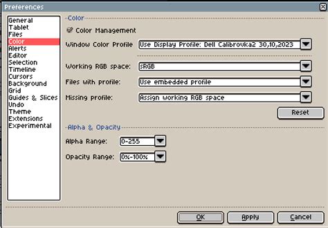 Wrong Colors On Paletteselector If Color Managed Bug Reports