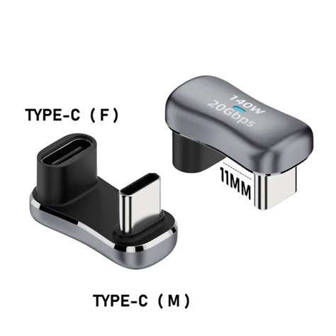 Fonken Type C Usb Female To Type C Male Adapter 140w 20gbps Fast