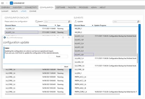 simplifying configuration update and restore default operations with