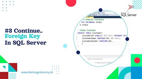 3 Continue Ddl Create Table Estore And Foreign Key In Sql Server Youtube