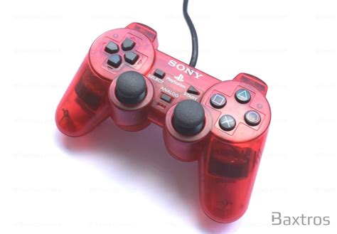 Ps1 Official Dual Shock Controller Red Ps1 Controller Baxtros