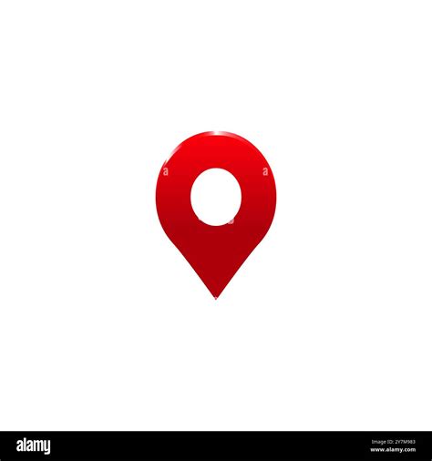 3d map pin location icon vector address area navigation place