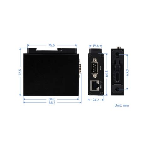 Waveshare Rail Mount Serial Server Rs232 485 422 To Rj45 Ethernet Mod 32 95