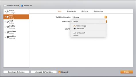 How To Use Test Scheme In Xcode Swift Discovery