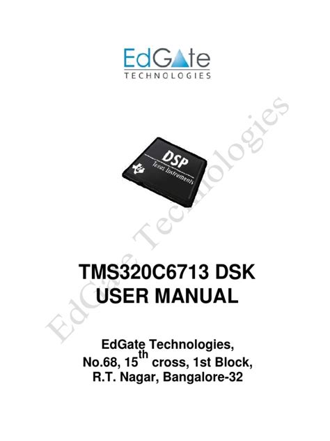 Tms320c6713 User Manual Pdf Digital Signal Processor Signal Tms320c6713 User Manual Pdf Digital Signal Processor Signal