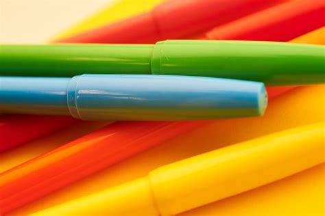Colored Markers Background Royalty Free Photo