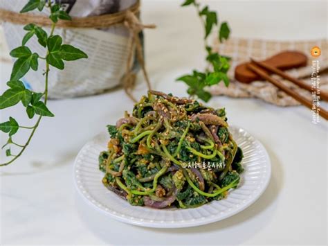 머위나물 만드는 법 데치기 머위나물 된장무침 봄나물 반찬 머위요리 네이버 블로그