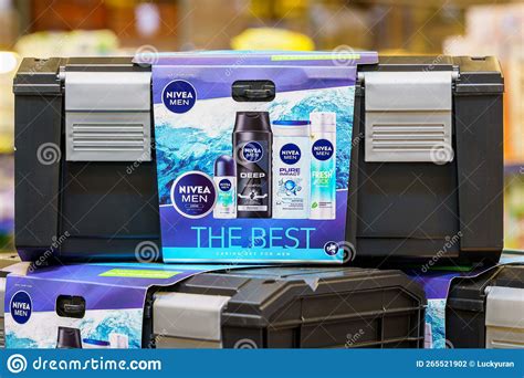 Nivea T Set For Men On The Store Shelf Illustrative Editorial