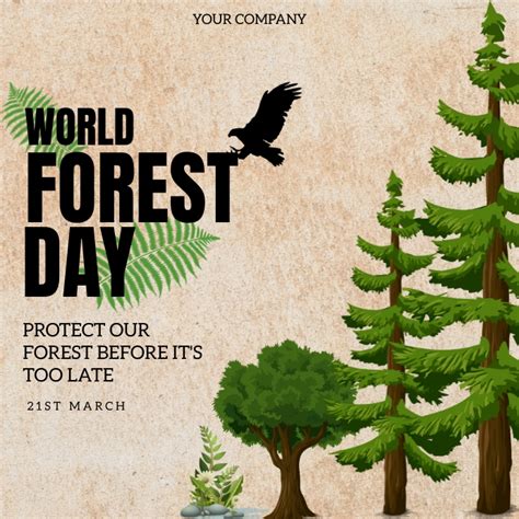 World Forest Day International Forest Day Template Postermywall