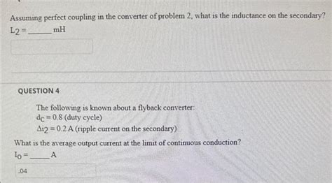 Solved Please Use Given In Question 4 To Find L2 Assuming