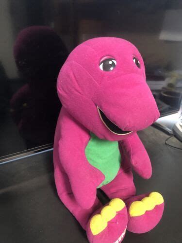Talking Barney Plush 1996 Vintage Playskool Hasbro Barney Tested Works