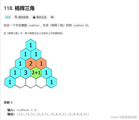 动态规划篇 02：杨辉三角