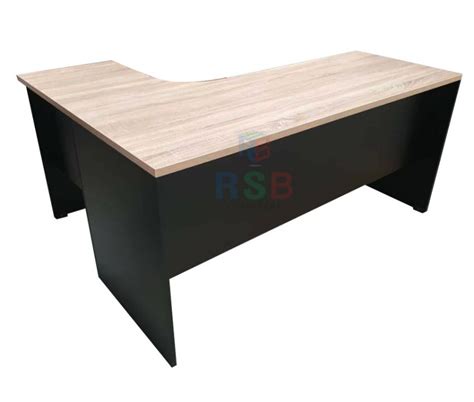 โต๊ะทำงานเข้ามุม ตัวแอล ขาไม้ มีลิ้นชัก ขนาด 160 X 120 Cm รหัส 3346 โต๊ะทำงาน โต๊ะคอมพิวเตอร์