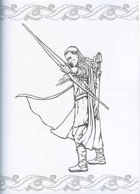 Legolas Coloring Page Adult Coloring Page Coloring Pages To Print Legolas Lotr Tattoo Lord