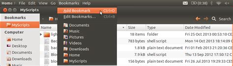 UbuntuHak Creating Bookmarks In Ubuntu File Manager Nauitilus