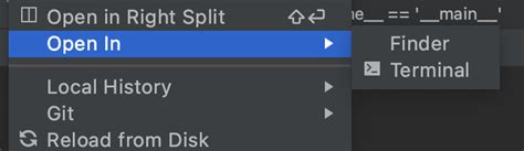 Pycharm Reveal In Finder Is Missing Ides Support Intellij Platform Jetbrains