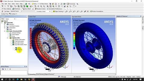 rail wheel track structural analysis using ansys work