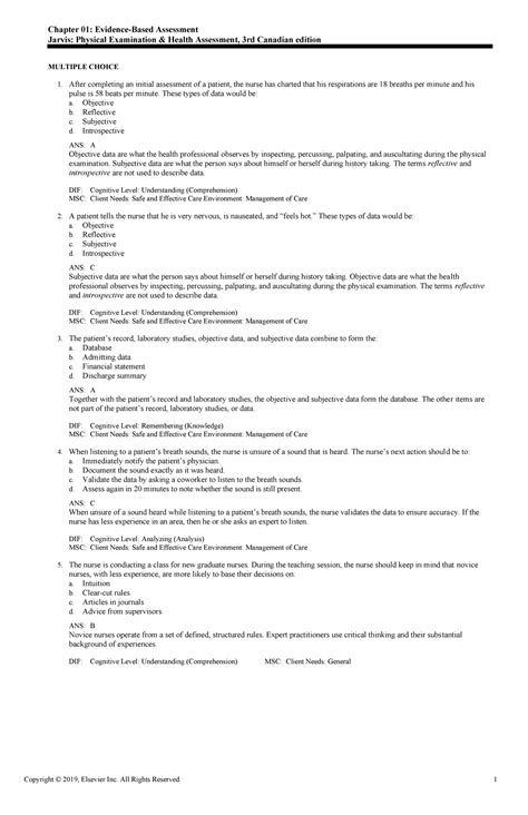 Exam View Chapter 01 Practice Assignment Questions Practice