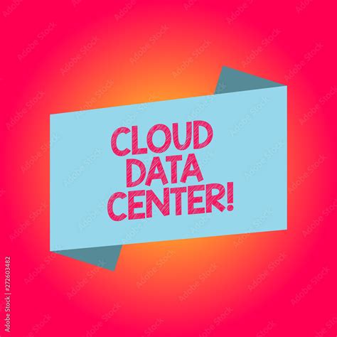 Handwriting Text Writing Cloud Data Center Concept Meaning Off Premise Form Computing That