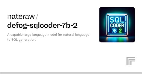 Naterawdefog Sqlcoder 7b 2 Run With An Api On Replicate