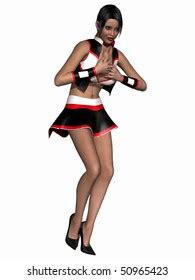 Sexy Grid Girl Stock Illustration 50965423 Shutterstock
