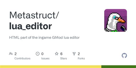 GitHub Metastruct Lua Editor HTML Part Of The Ingame GMod Lua Editor