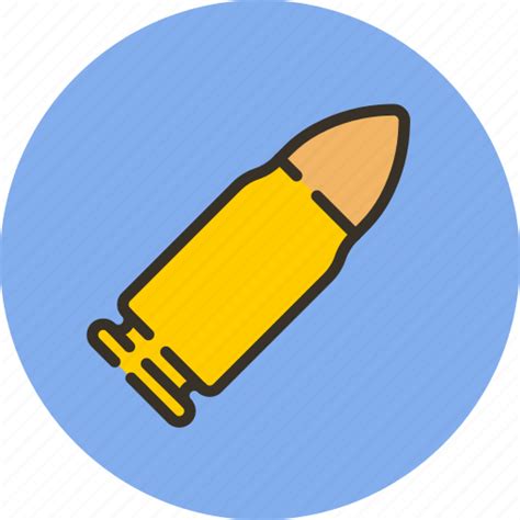 Bullet Lead Military Missile Plumbum Shell War Icon