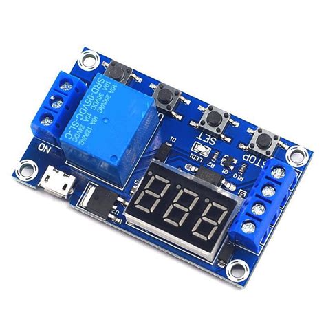 Adjustable 1Channel RelayModule DC6 30V Timer RelayModule Time Delay Circuit OFF ONSwitch For