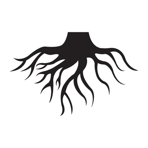 Root Of The Tree Icon Logo Vector Design Template 41484184 Vector Art At Vecteezy
