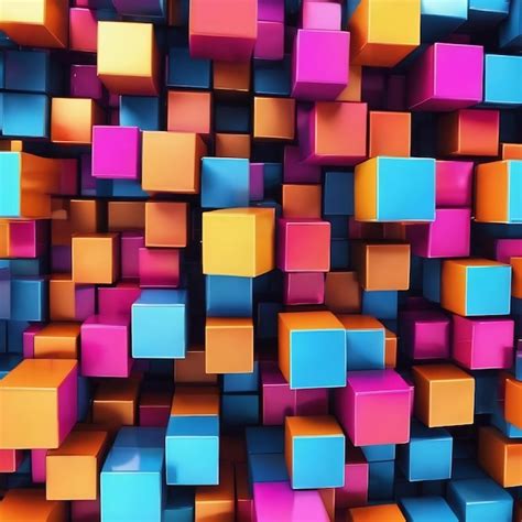 Premium Ai Image Abstract Realistic Cube Background 3d Render