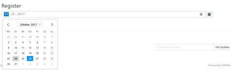 Display Datepicker On A Web Page Website Frappe Forum