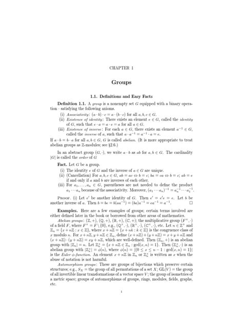 Algebra Pdf Group Mathematics Abstract Algebra
