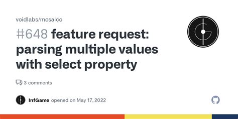 Feature Request Parsing Multiple Values With Select Property · Issue