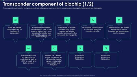 Micro Chip Transponder Component Of Biochip Background PDF