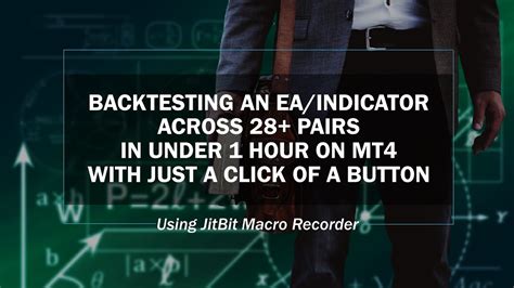 Backtesting An Ea Or Indicator Across 28 Pairs In Under An Hour Youtube