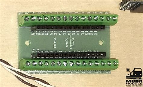 Schraubklemmenadapter Arduino Nano Moba Module Modellbahn Module Diorama Lasercut