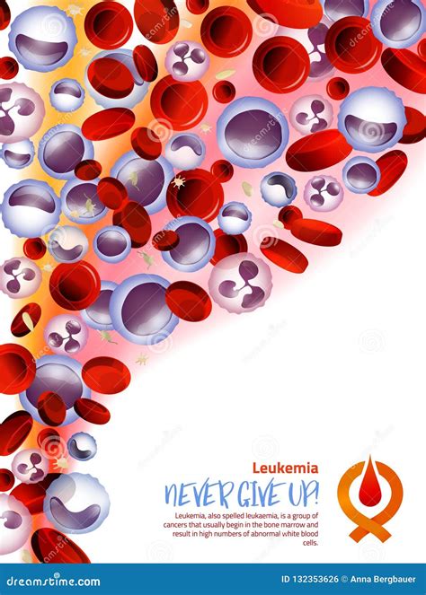 Leukemia Background Image Stock Vector Illustration Of Artery 132353626