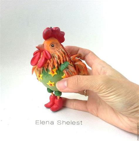 Новый год 2017 ручной работы Ярмарка Мастеров ручная работа Купить В меру упитанный петушок