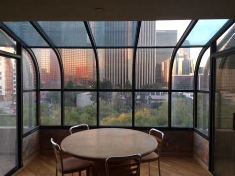 Curved Window Sunrooms In Downtown Los Angeles Industrial Sunroom