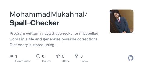 github mohammadmukahhal spell checker program written in java that checks for misspelled