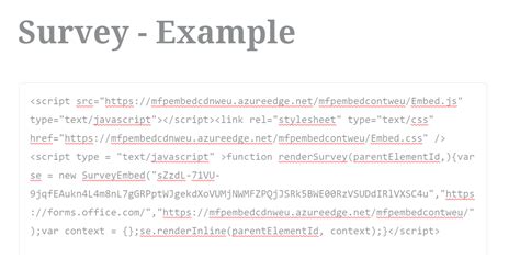 Embed Forms Pro Survey Inline In Website Megan V Walker