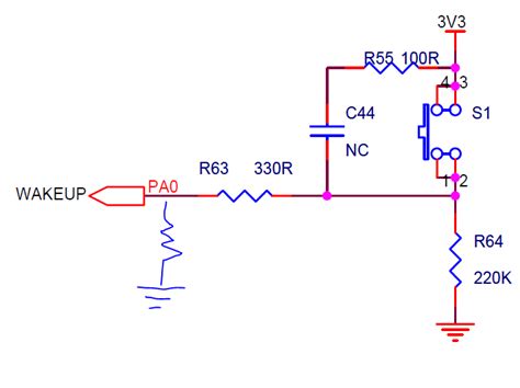 solved debugging skill and pull down resistor stmicroelectronics community