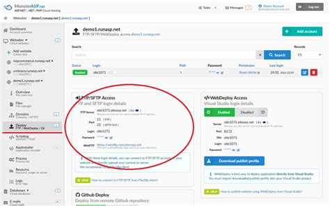 How To Deploy Website MonsterASP Net Documentation