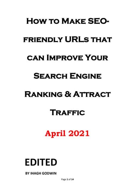 how to make seo friendly urls that can improve your search engine