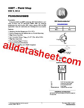 FGH60N60 Datasheet(PDF) - ON Semiconductor