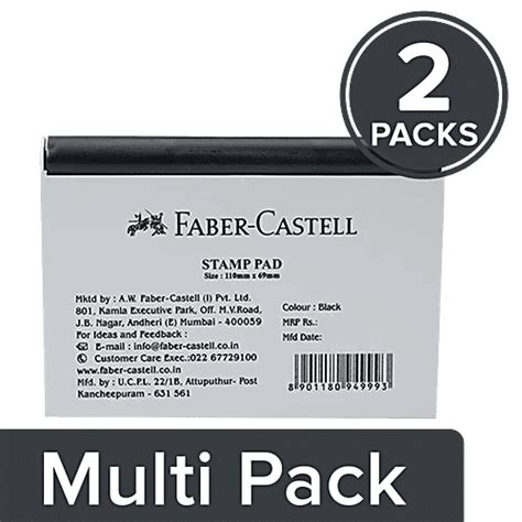 Buy Faber Castell Stamp Pad Black 110 X 69 Mm Online At Best Price
