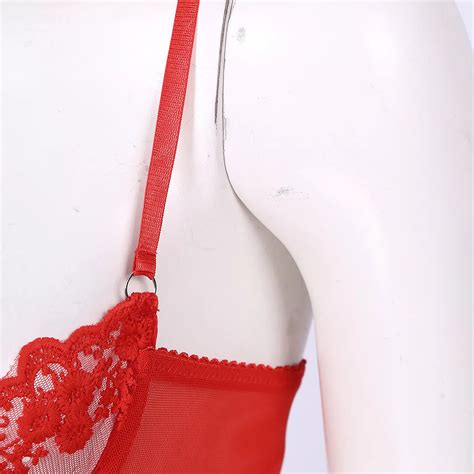Buy Womens Floral Lace Open Nip Shelf Bra At Ubuy India