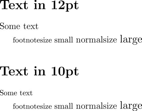 Fontsize Change Font Size Mid Document Consistently TeX LaTeX Stack Exchange