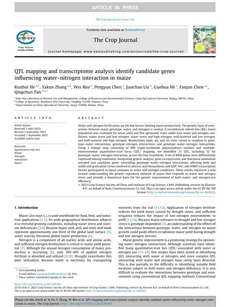 Pdf Qtl Mapping And Transcriptome Analysis Identify Candidate Genes